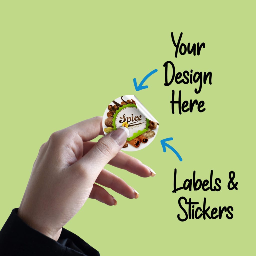 Round Shaped Sticker Label | OneClickPrinter.co.uk