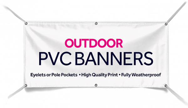 Waterproof PVC Banner Custom Size Printed In London UK